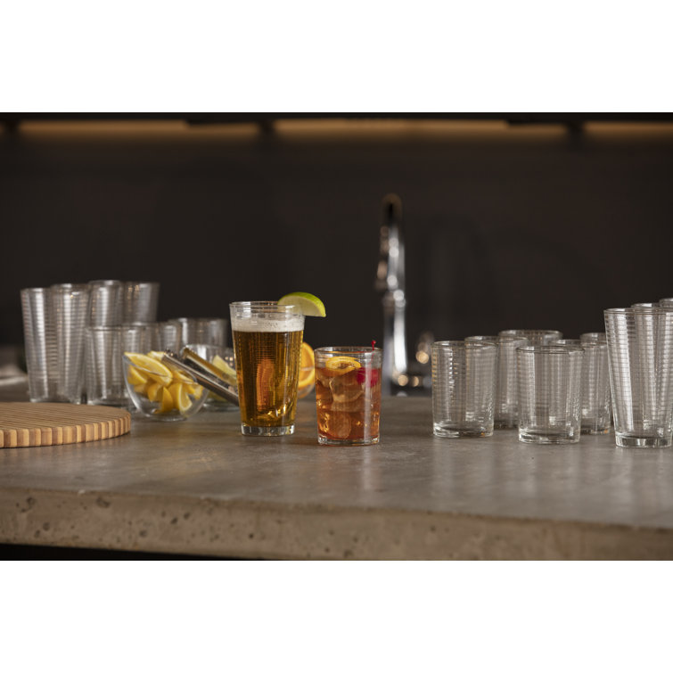 Fortessa Basics Arcade Everyday Stackable Quality Super Clear Glassware ...