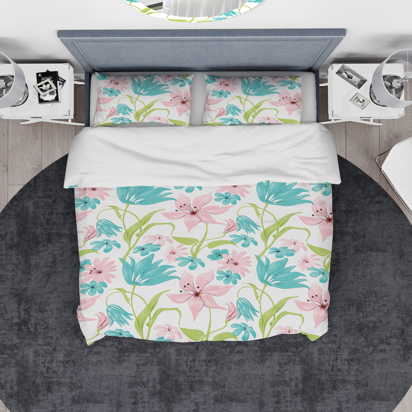 Design Art Designart Flowers Drawing Duvet Cover Set - Wayfair Canada