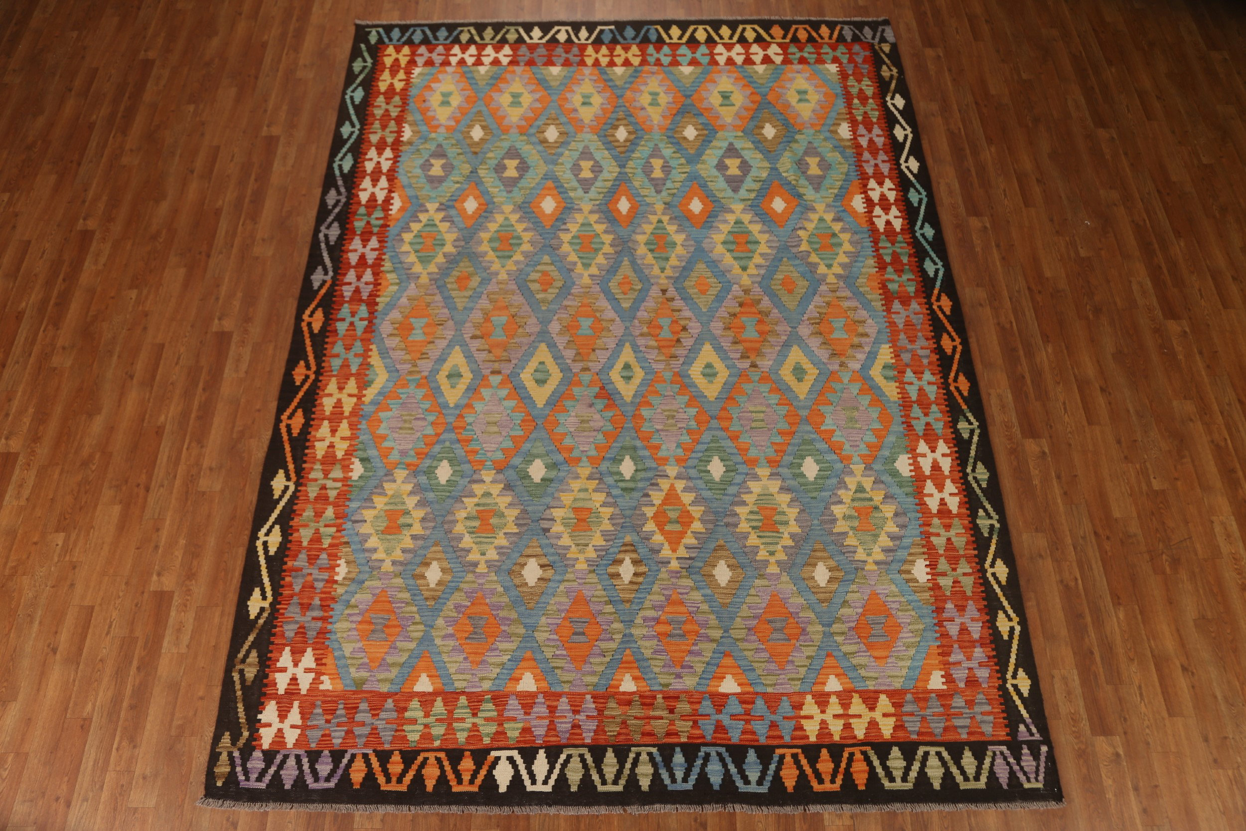 Rugsource Flatweave Wool Ikat Rug | Wayfair