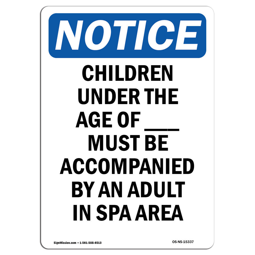 SignMission Children Must Be Accompanied by an Adult Sign | Wayfair