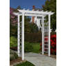 Alcott Hill® Clair 57" W x 24" D Vinyl Arbor & Reviews | Wayfair
