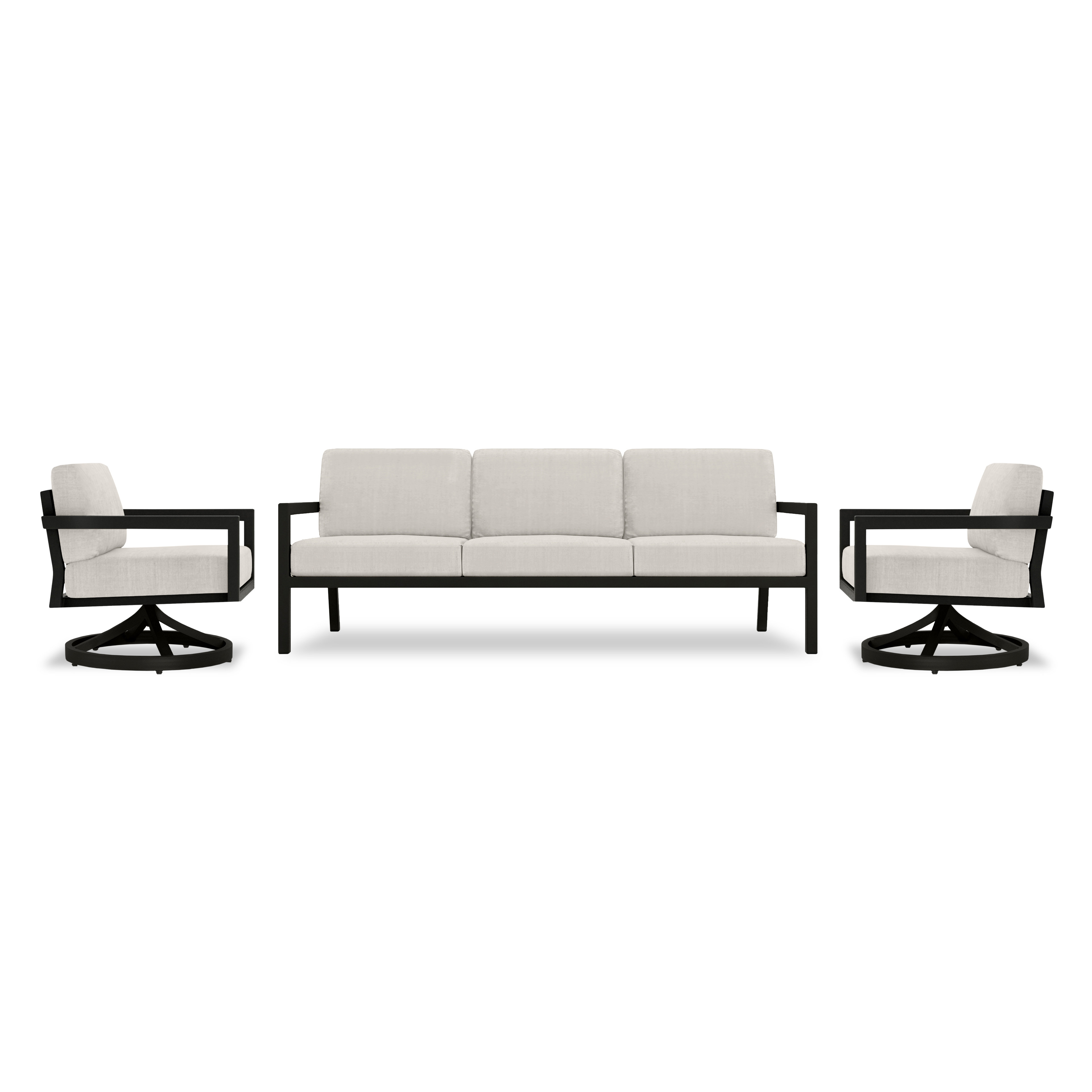 Harmonia Living Pacifica 3 Piece Sofa Set Without Coffee Table