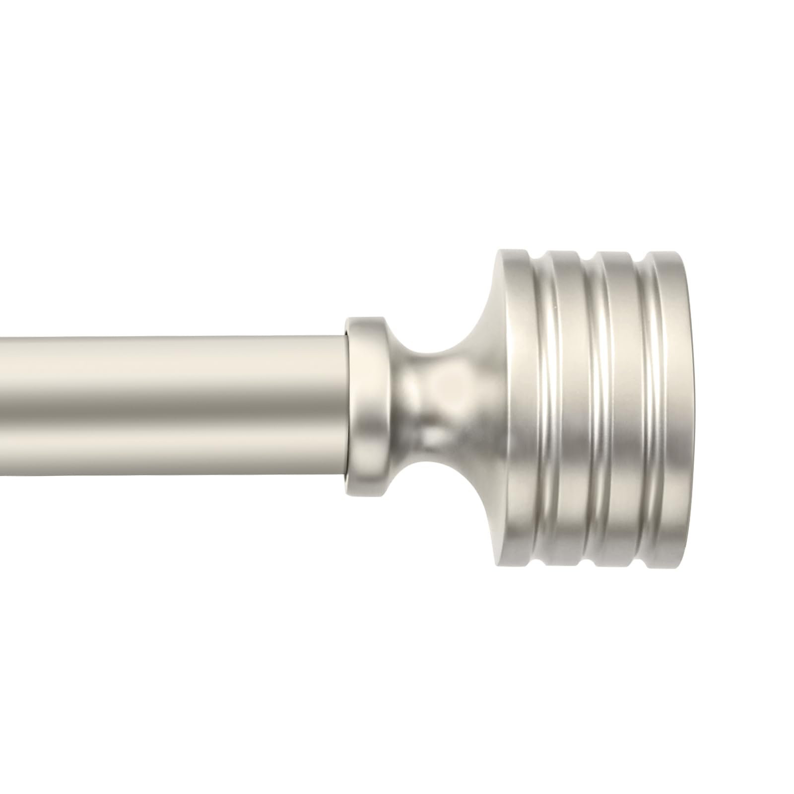 Ebern Designs Shatnawi Adjustable Brushed Nickel Curtain Rods 48-86 ...