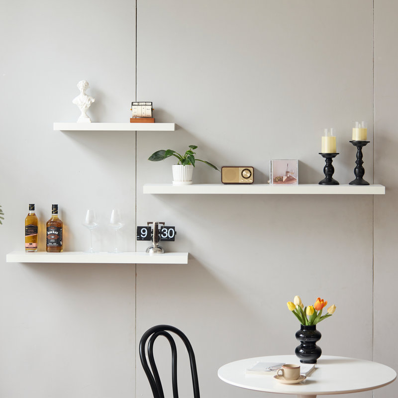 Ebern Designs 48" Wall Mounted Floating Shelf & Reviews | Wayfair