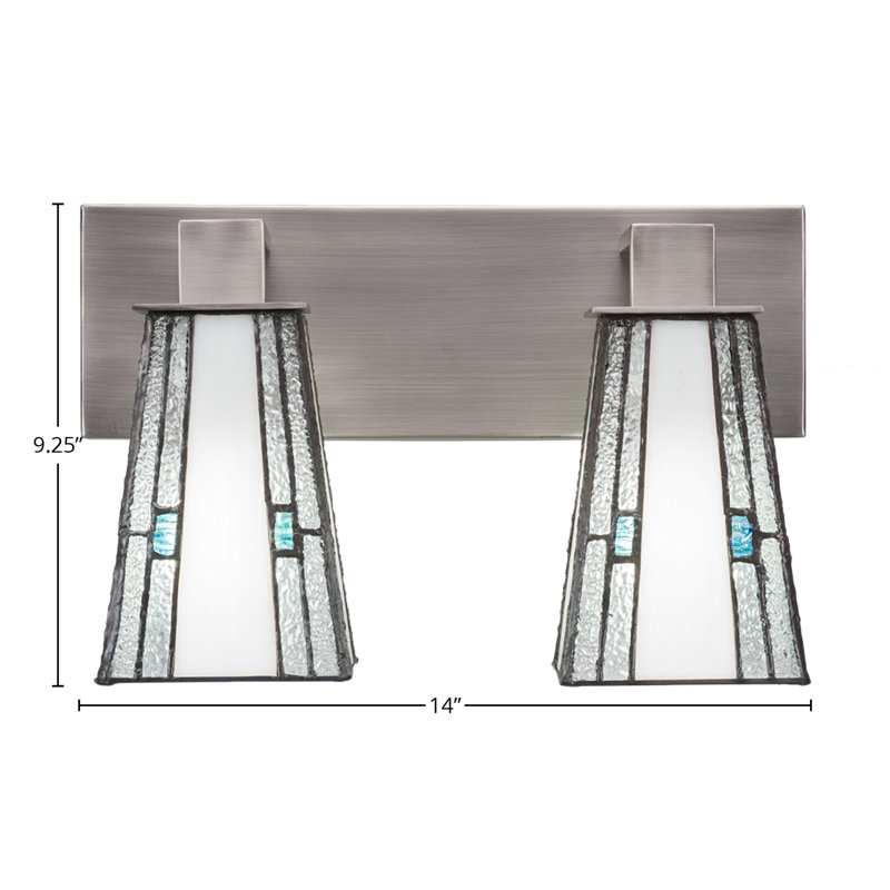 Loon Peak® Apollo 2 Light Bath Bar Shown In Graphite Finish With 5 ...