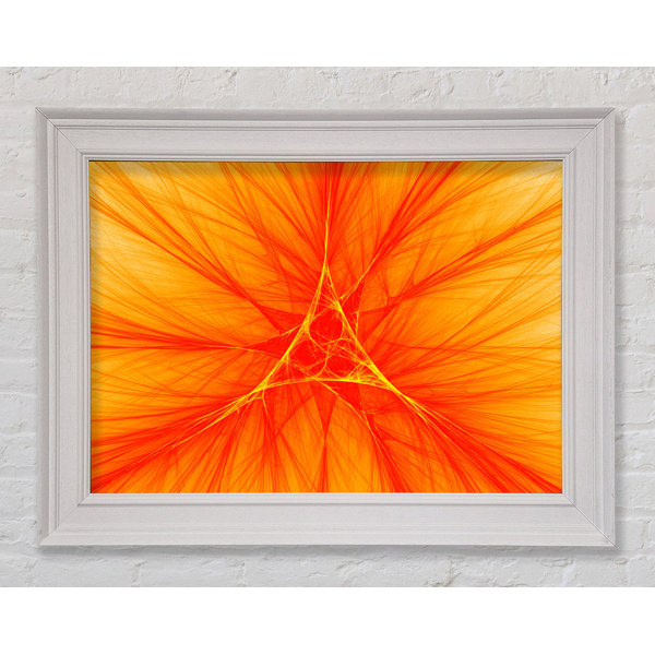 Bright Star Triangle Of Life Orange - Single Picture Frame Art Prints ...
