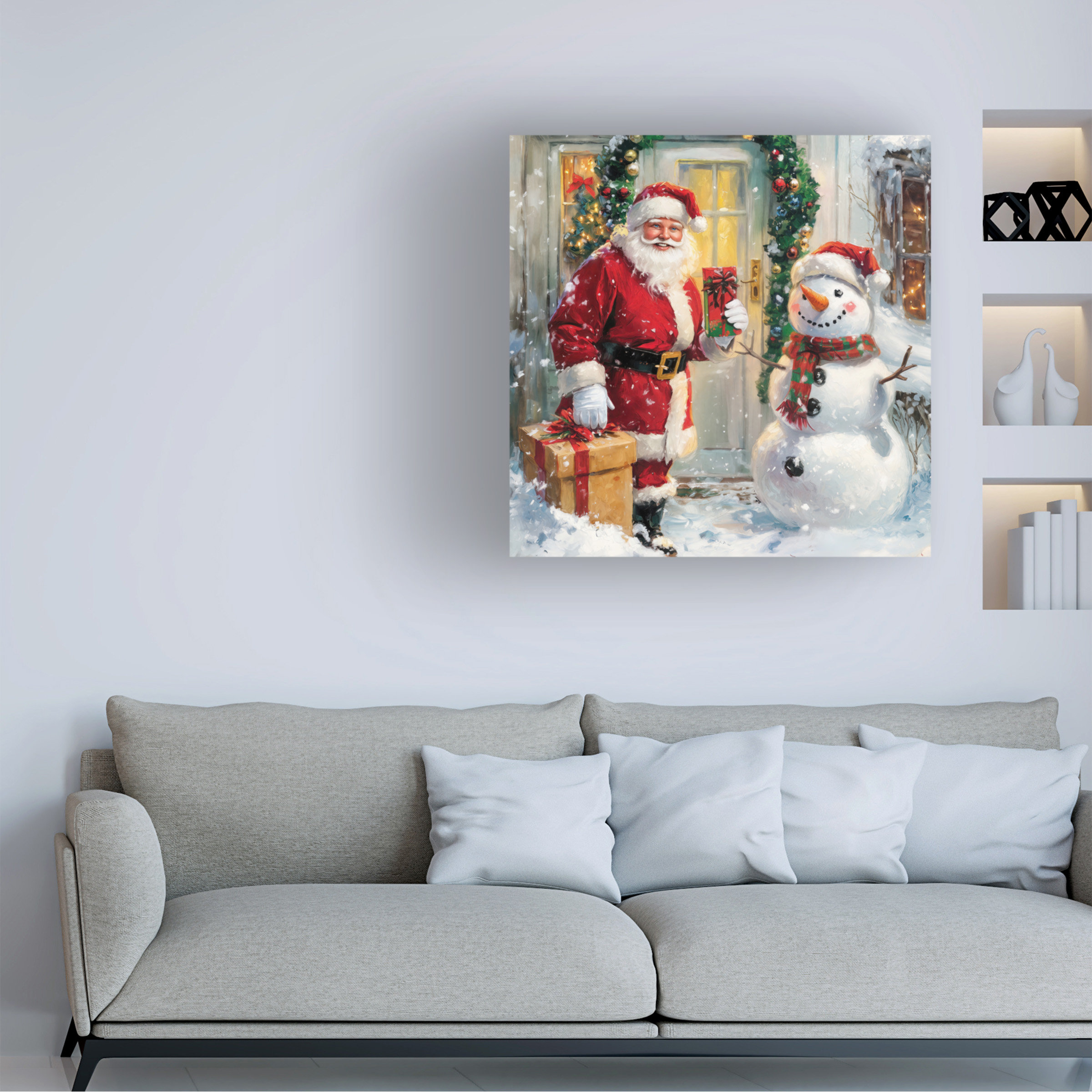 Ophelia & Co. Wrapped Canvas Wall Art - Imagine It Images 'Santas Gift ...