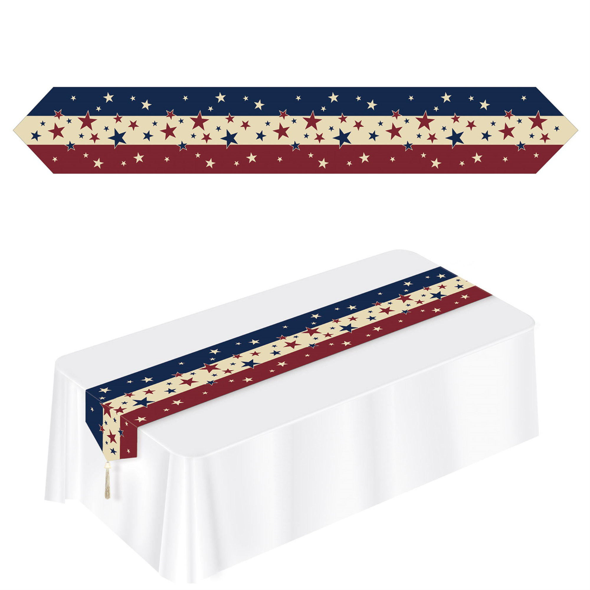 The Beistle Company Printed Americana Table Runner | Wayfair