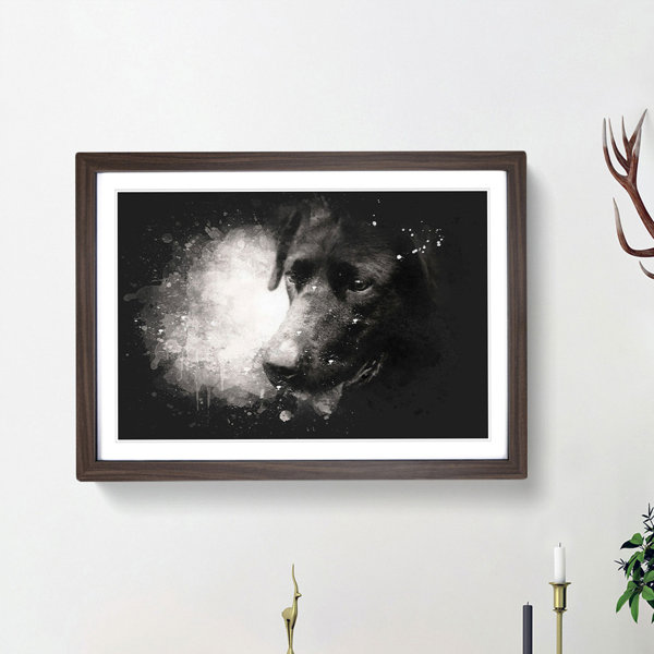 East Urban Home Black Labrador - Picture Frame Painting Print | Wayfair ...