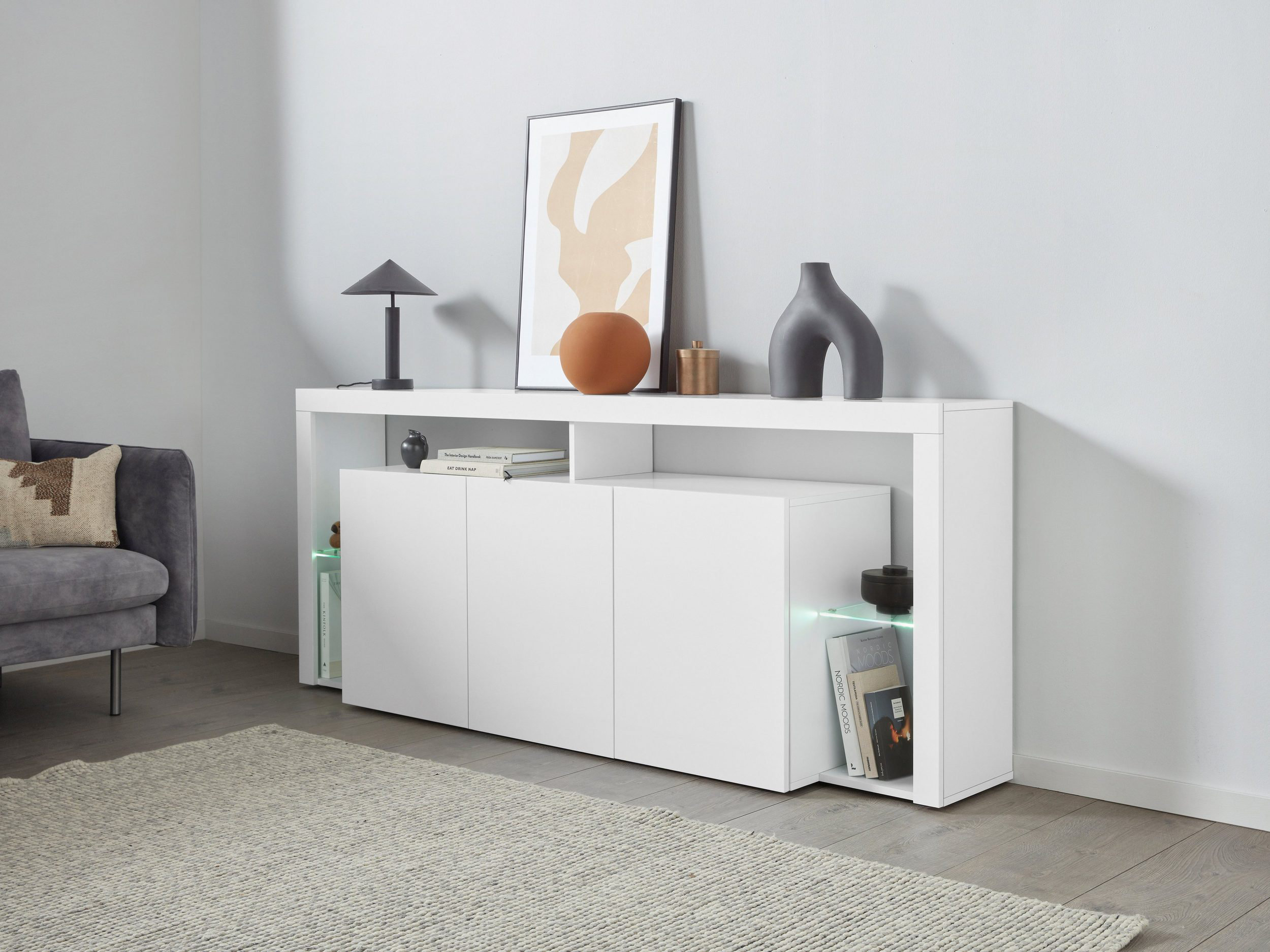 Metro Lane Carlhenry Sideboard 3a 200 Bianco laccato | Wayfair.co.uk