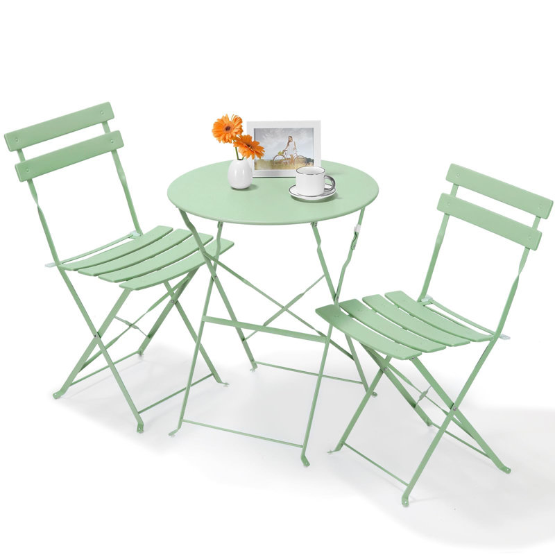 17 Stories 3 - Piece 2 - Person 81Cm L Outdoor Bistro Set | Wayfair.co.uk