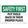 SignMission Osha Safety First Sign - Put Tools Back In Their Proper ...