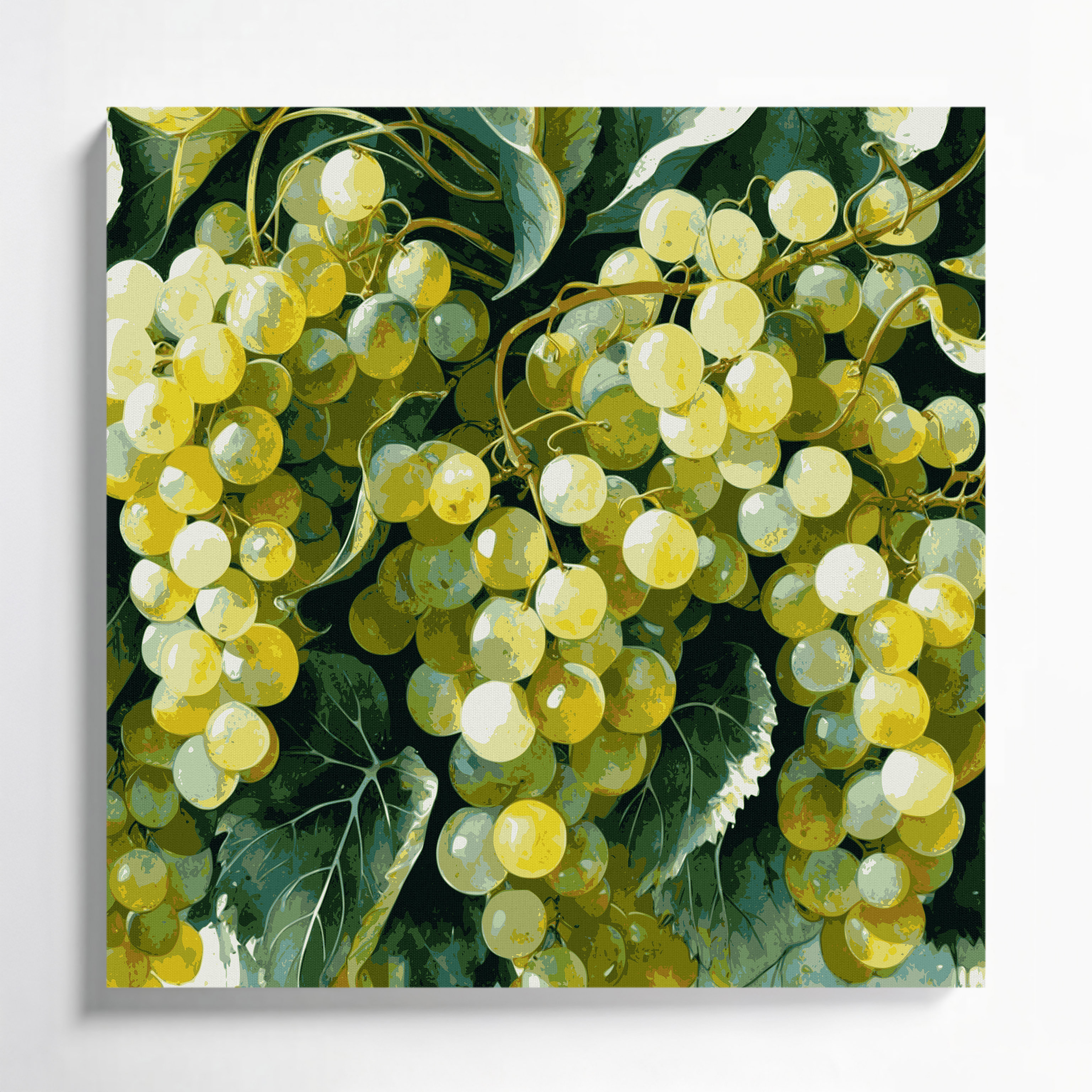 Alcott Hill® Fruit Grape Thompson Seedless Green Canvas Wall Art | Wayfair