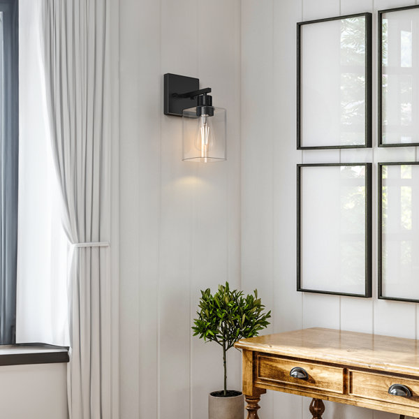 Breakwater Bay Black Square Wall Sconces Set Of 2 & Reviews - Wayfair ...