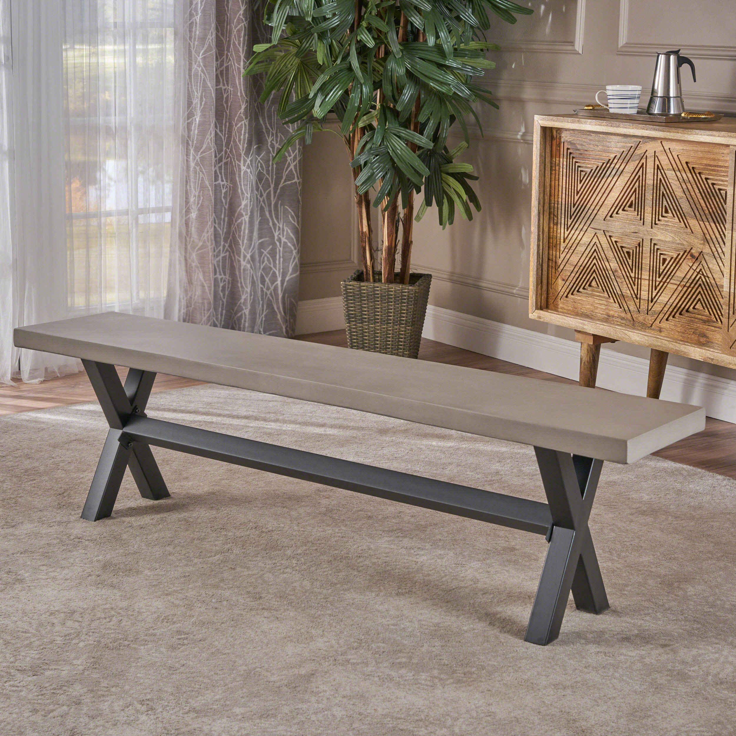 Williston Forge Cousar Light Weight Dining Bench | Wayfair