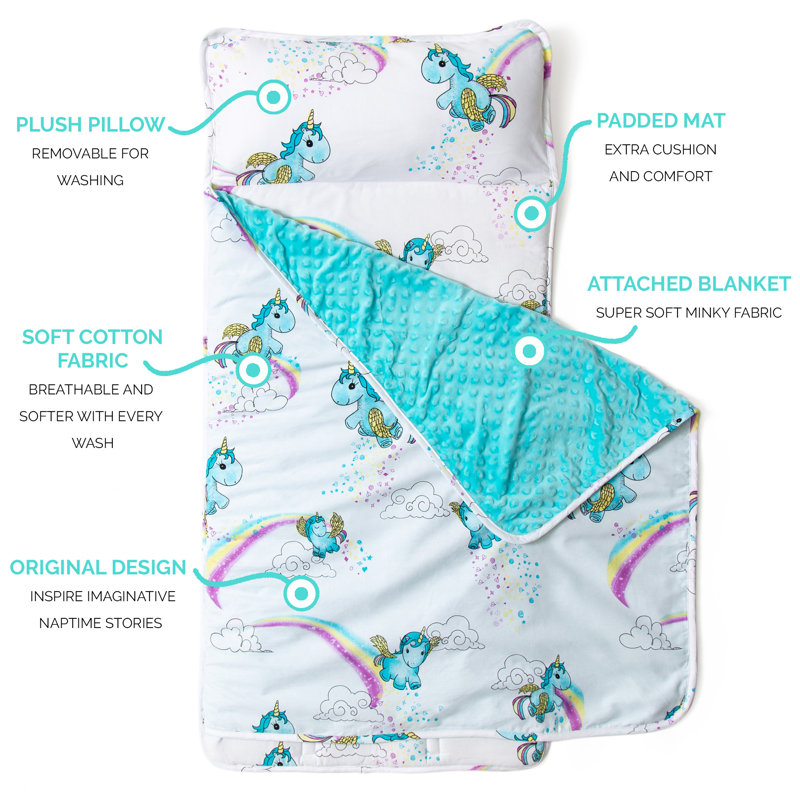 Jumpoff Jo Toddler Nap Mat - Unicorn Pixie Dust | Wayfair