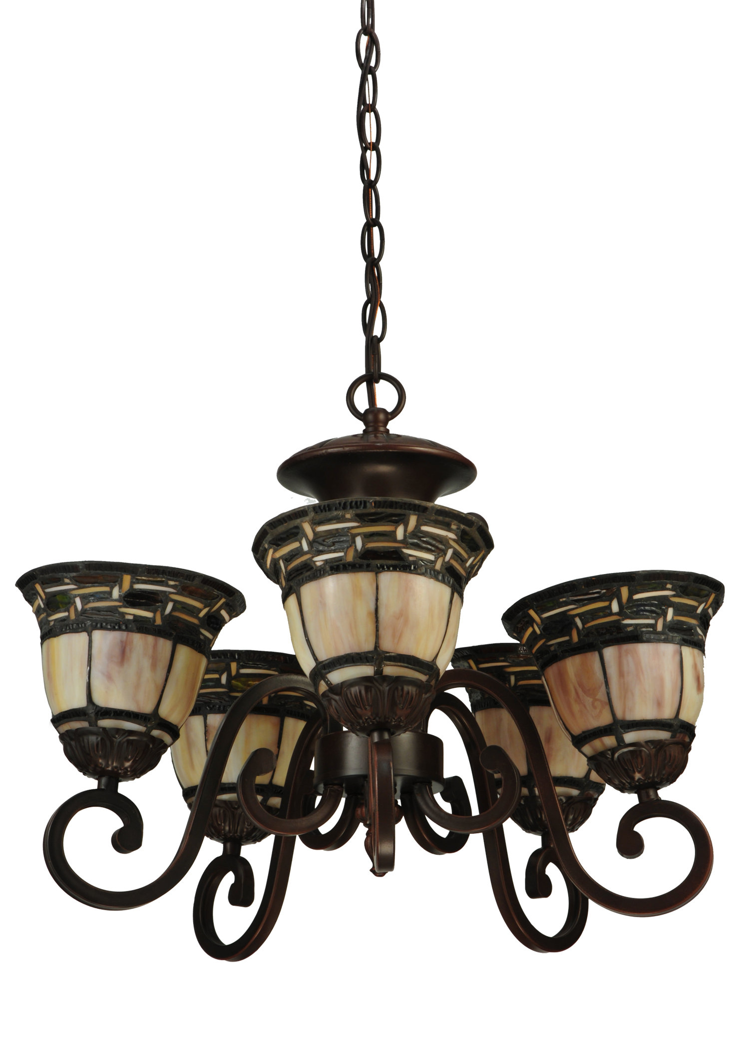 Meyda Lighting Ilona 5-Light Shaded Classic / Traditional Chandelier ...