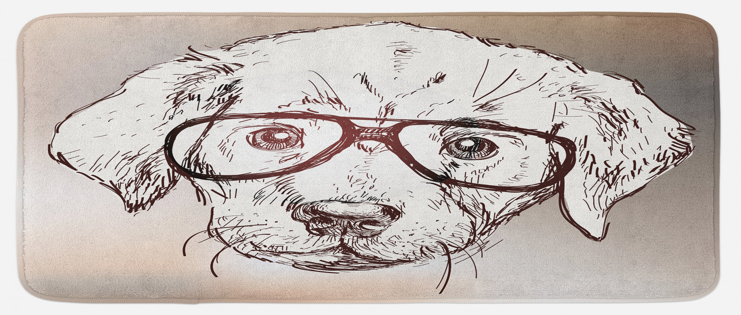 East Urban Home Hipster Puppy With Glasses Smart Dog Nerd Animal Humor ...