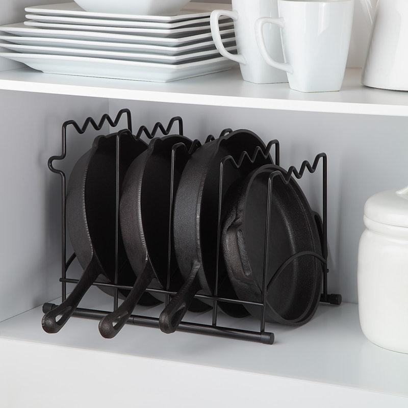 Prep & Savour Heavy-Duty Kitchenware Pan Divider, Pot Lid, and Pot, Pan ...