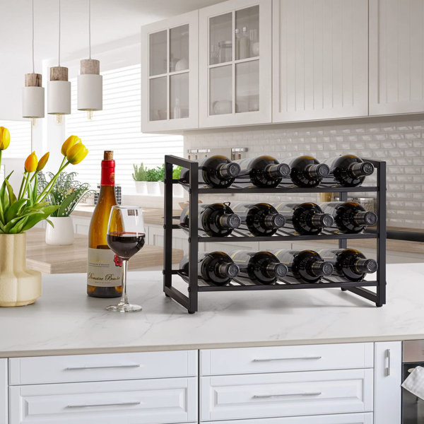 Latitude Run Wine Rack Countertop, Freestanding Wine Rack | Wayfair.co.uk