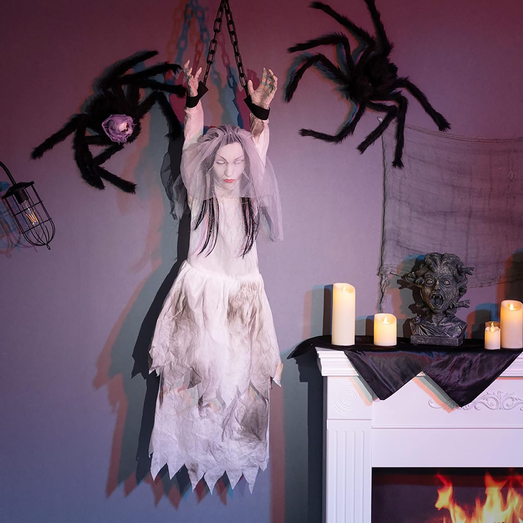 Astoria Grand Hanging Bride Ghost With Glowing Eyes, Creepy Sound And ...