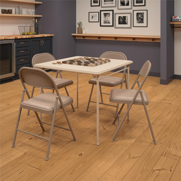 COSCO 34" Square Vinyl Top Folding Card Table & Reviews | Wayfair