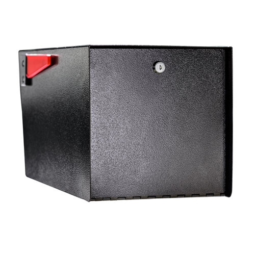 Mail Boss Street Safe Rear Access Locking Post Mounted Mailbox ...