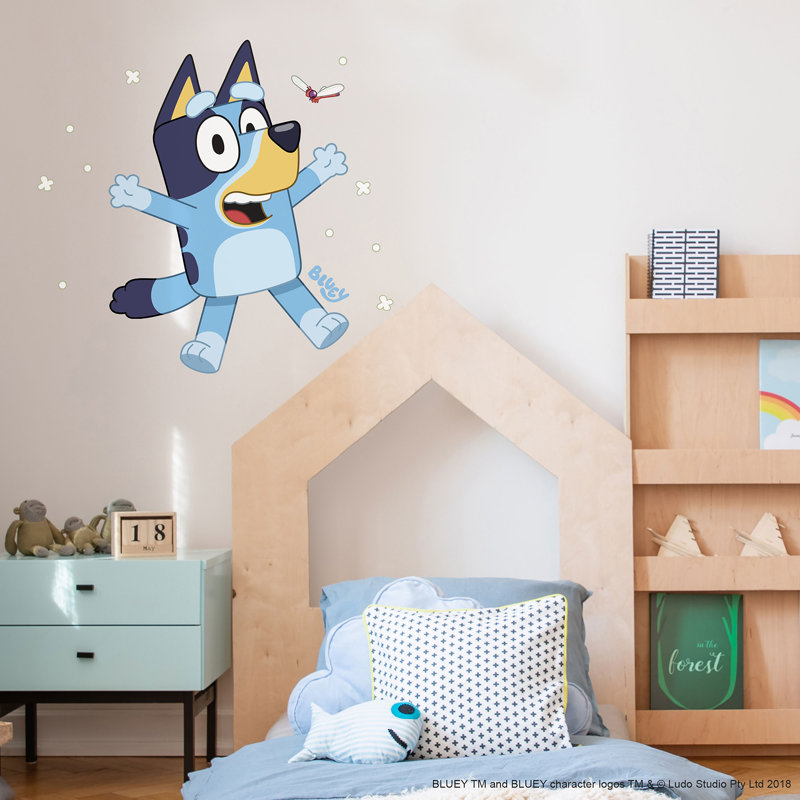 Room Mates Bluey Character Peel and Stick Wall Decals & Reviews | Wayfair
