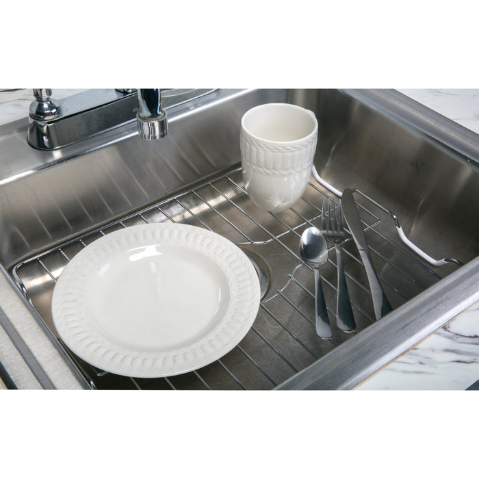 Kitchen Details Sink Protector Stainless Steel Drain Tray & Reviews ...