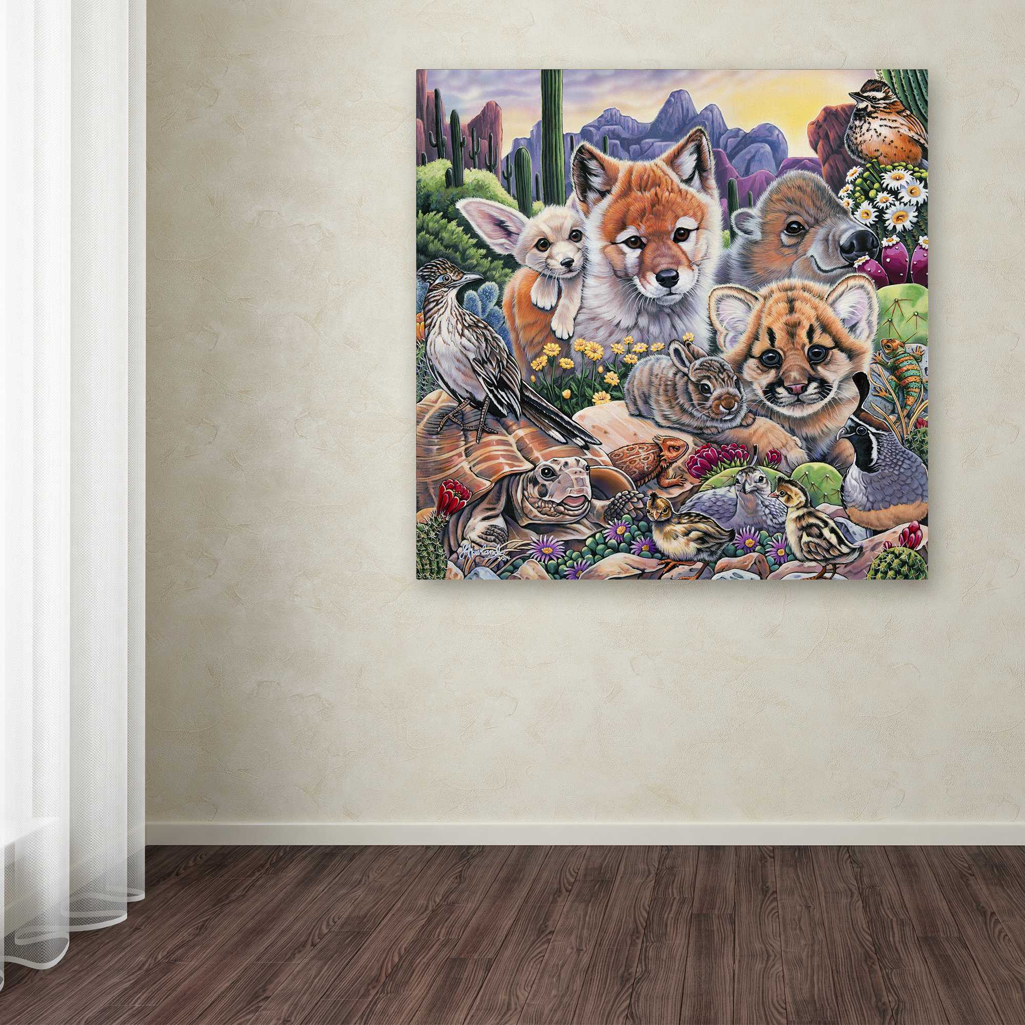 Red Barrel Studio® Caiti Desert Buddies - Graphic Art Print on Canvas ...