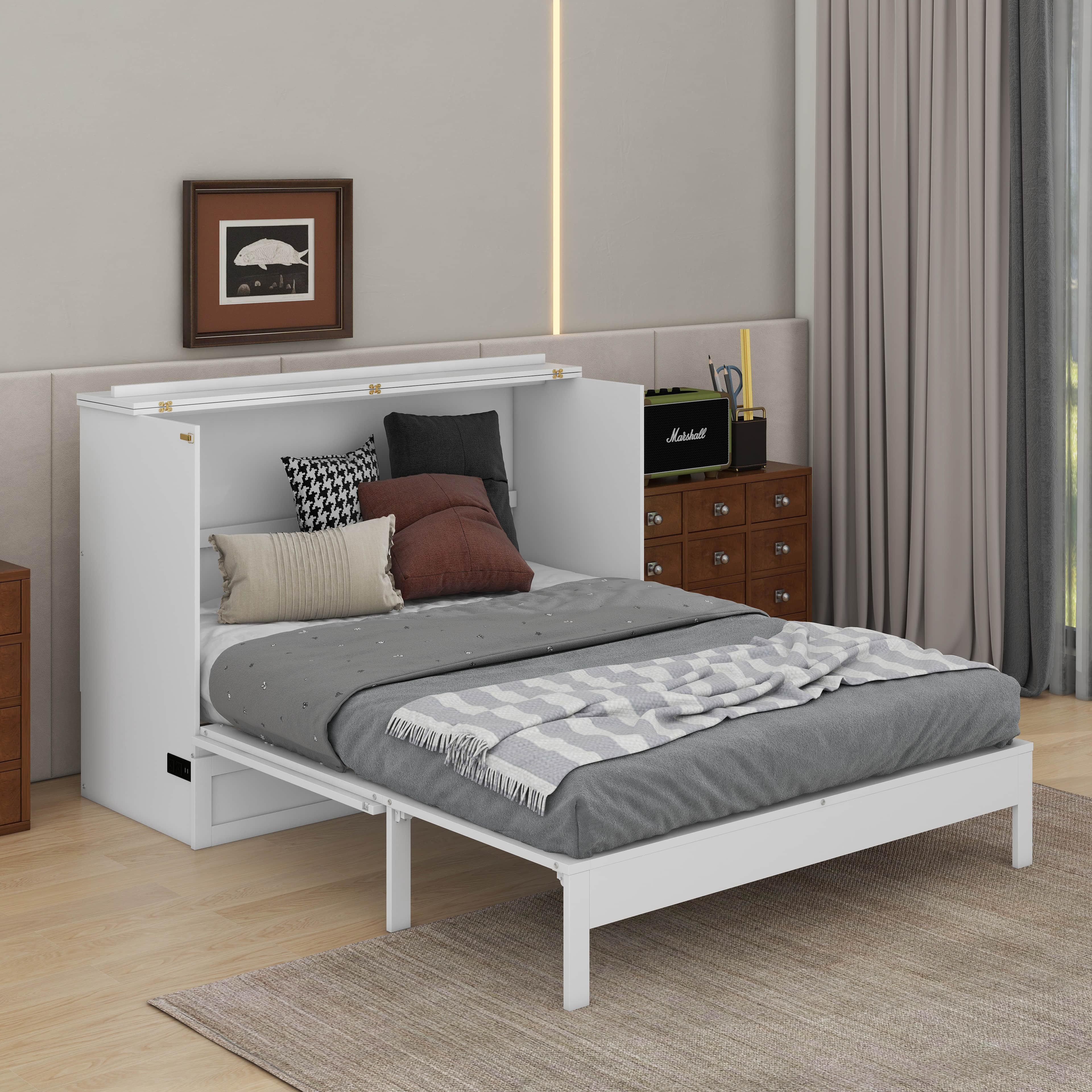Latitude Run® Murphy Bed With Drawer - Wayfair Canada