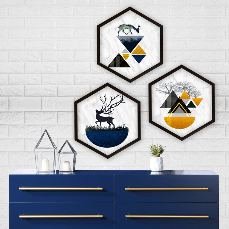 Union Rustic 3 Piece Single Picture Frame Graphic Art Set | Wayfair.co.uk