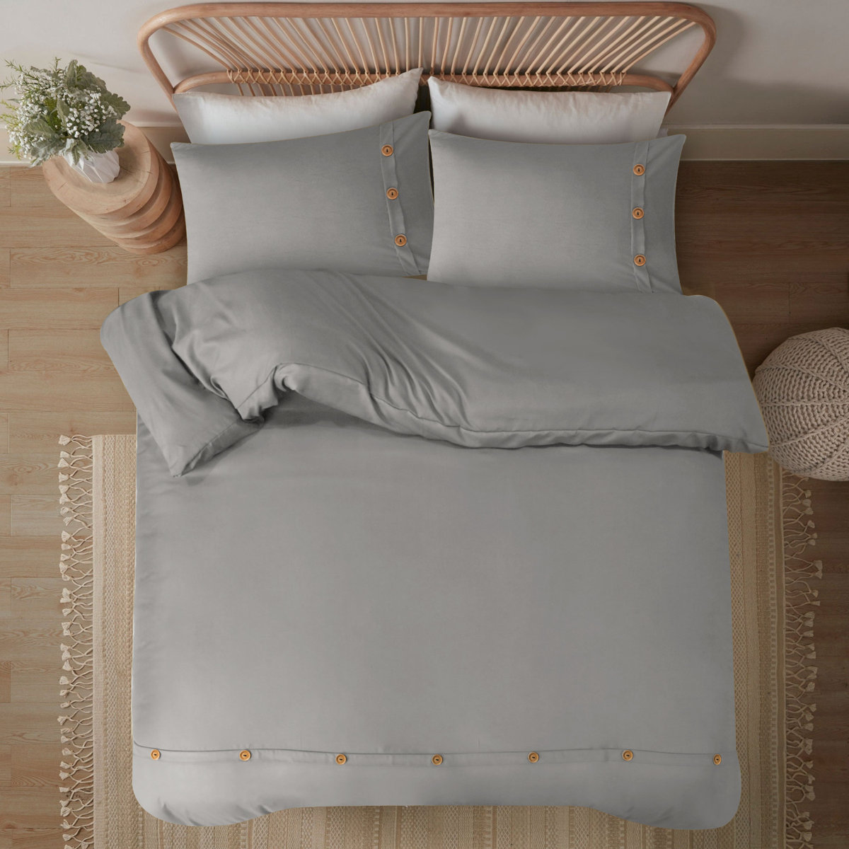 17 Stories Jeanean Microfiber Duvet Cover Set | Wayfair.co.uk