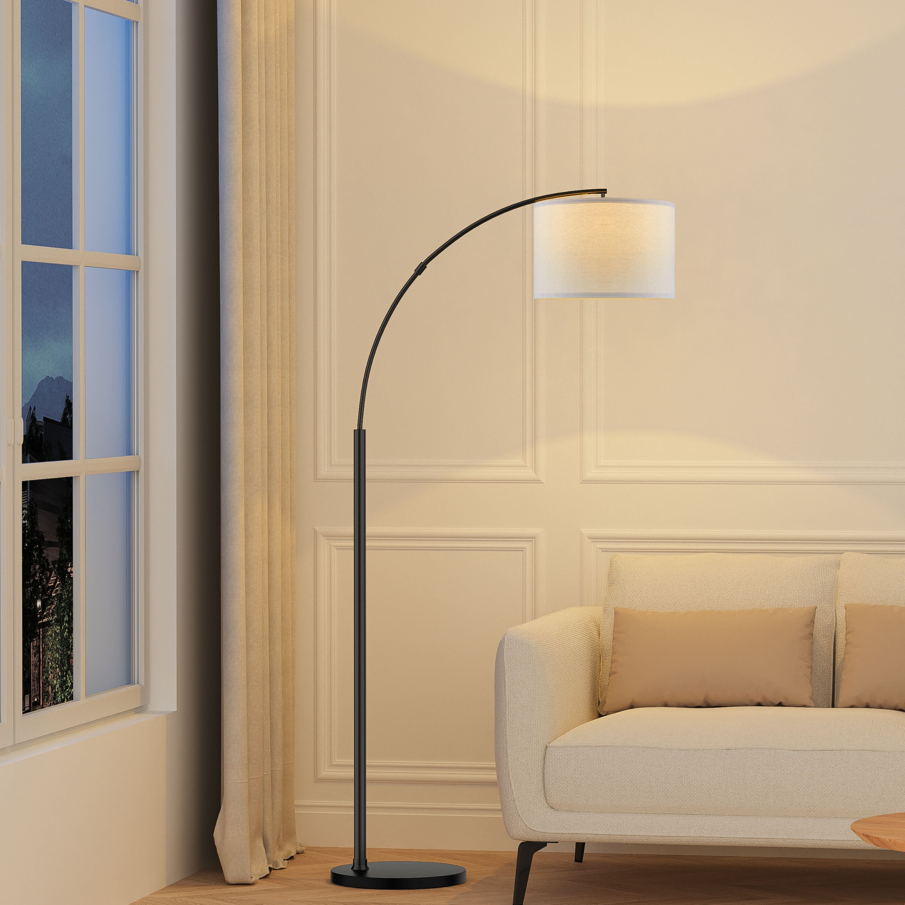 Wrought Studio™ 67 In. Arc Floor Lamp With Adjustable Angle Shade ...