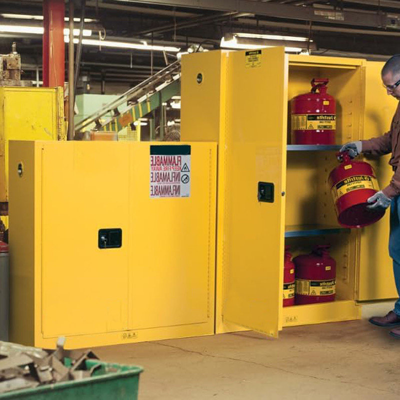 WFX Utility™ Flammable Storage Cabinet With Manual-Close Doors, 18 ...