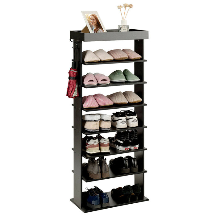 Gymax 14 Pair Shoe Rack & Reviews | Wayfair
