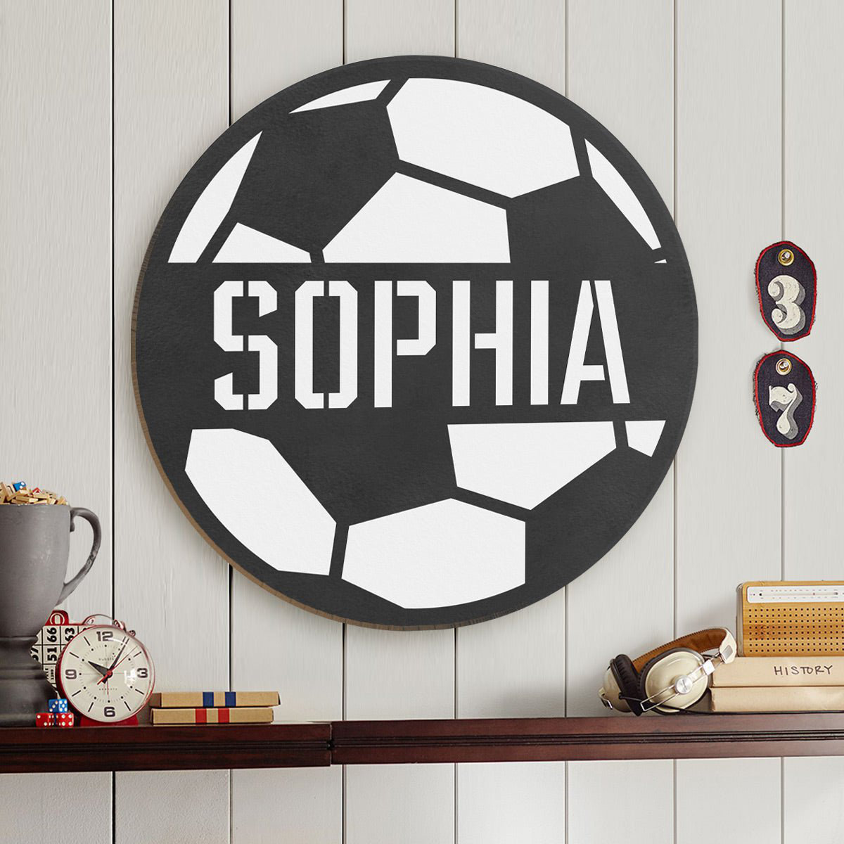Home Wet Bar Soccer Go For The Goal Wood Kids Name Wall Decor Sign ...
