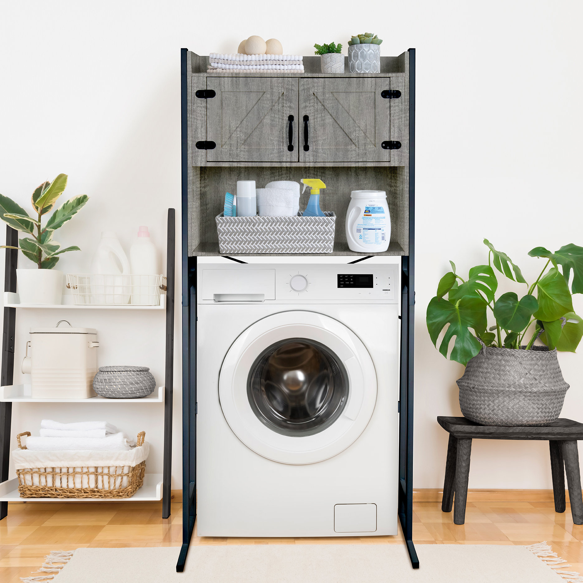 Gracie Oaks Rickesh Freestanding Over-the-Toilet Storage & Reviews ...