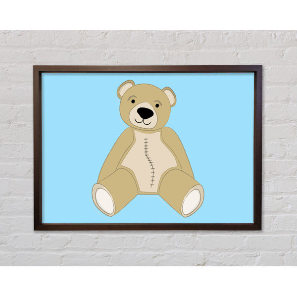Bright Star Stitched Up Teddy Baby Blue - Print | Wayfair.co.uk