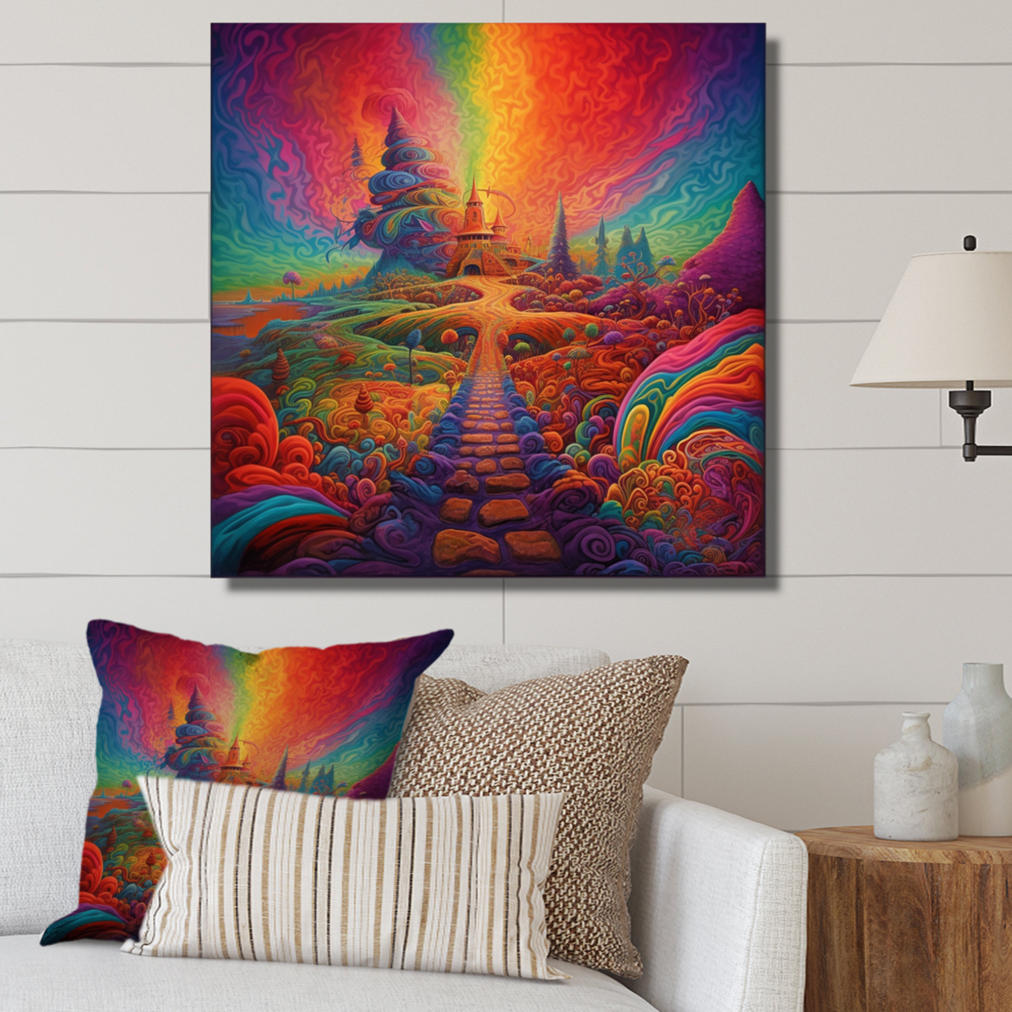 Trinx The Obstacle Is Path Dreamy Rainbow Mountains I - Abstract ...