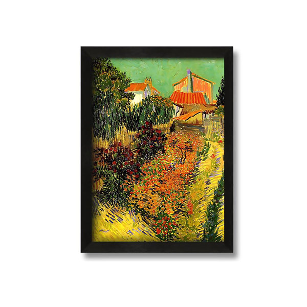 ClassicLiving Van Gogh Garden Behind A House - Single Picture Frame ...
