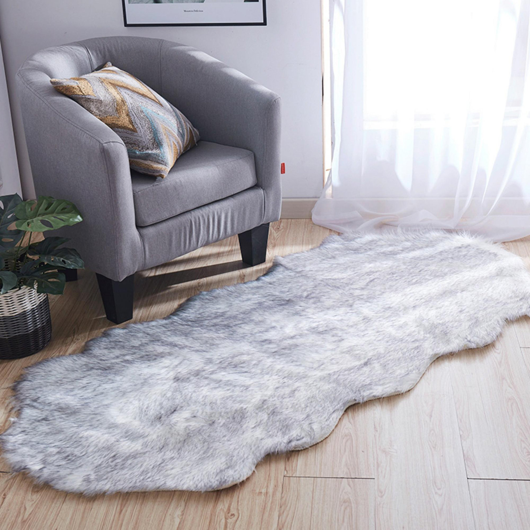 George Oliver "3D Shaggy" Hand Tufted Area Rug - Wayfair Canada