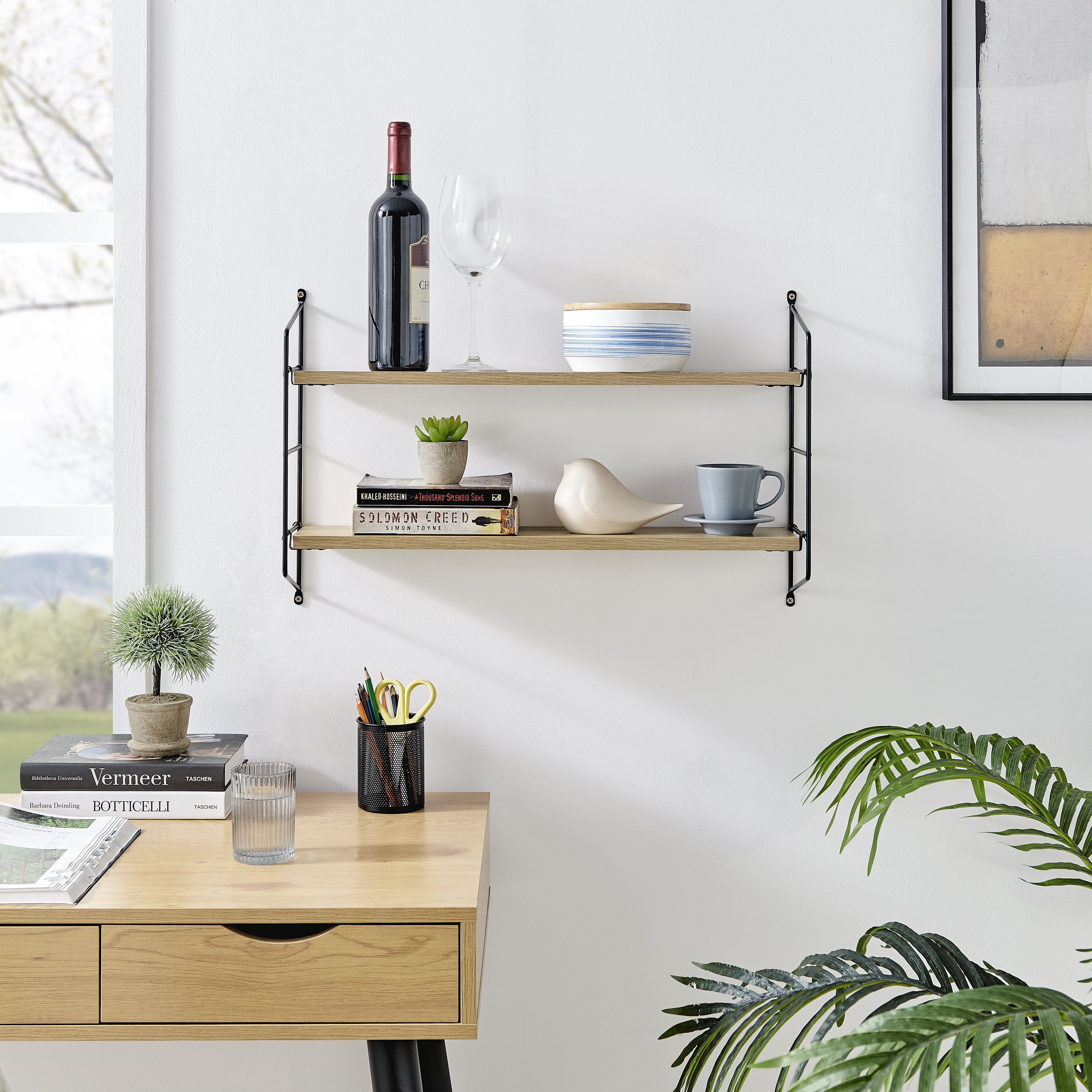 Ebern Designs Umeizu 2 Tier Bracket Accent Shelf & Reviews | Wayfair
