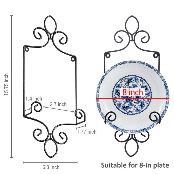 Red Barrel Studio Wall-Mounted Plate Holder Accent Shelf & Reviews ...