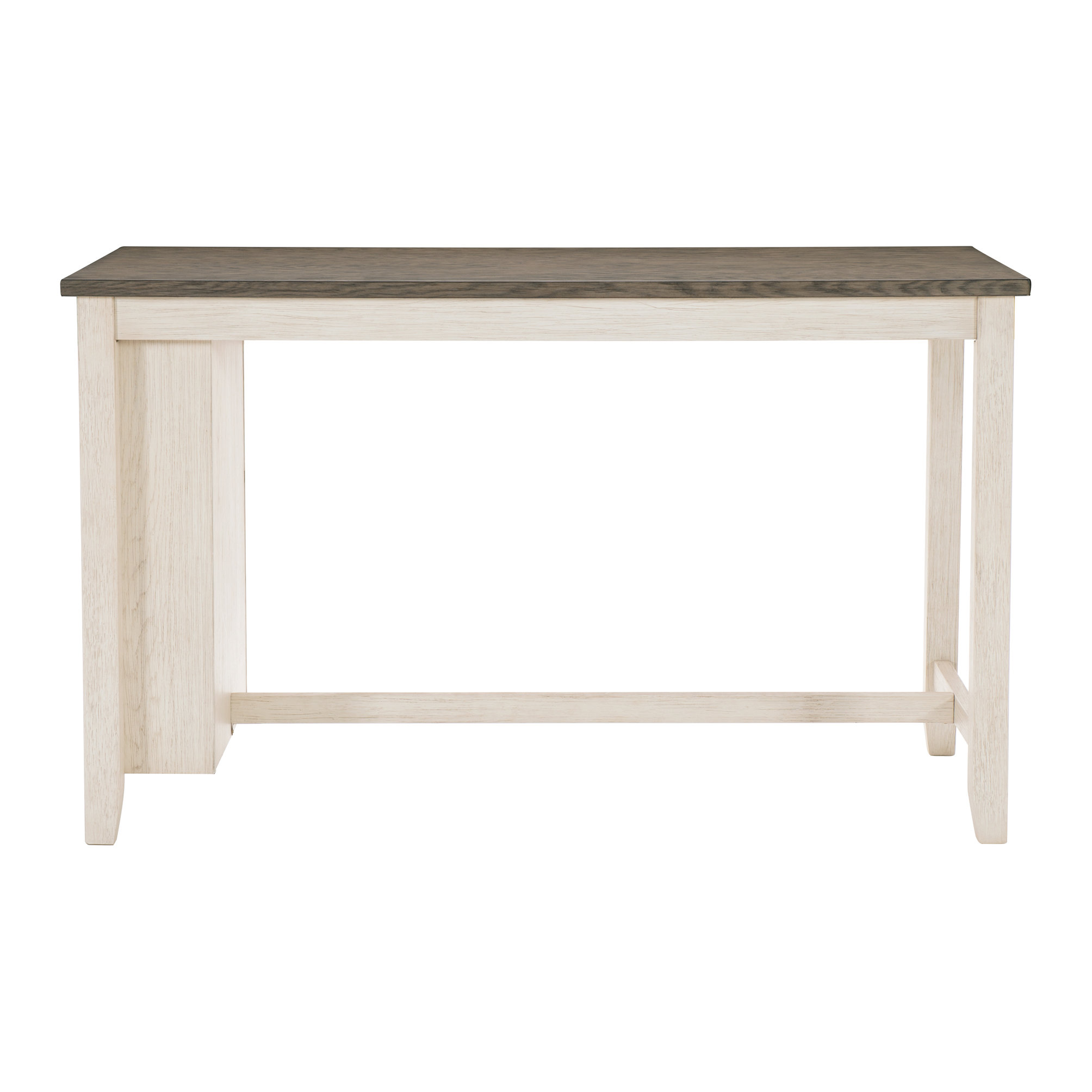 Gracie Oaks Modern 1Pc Counter Height Table With Built-In Shelves ...