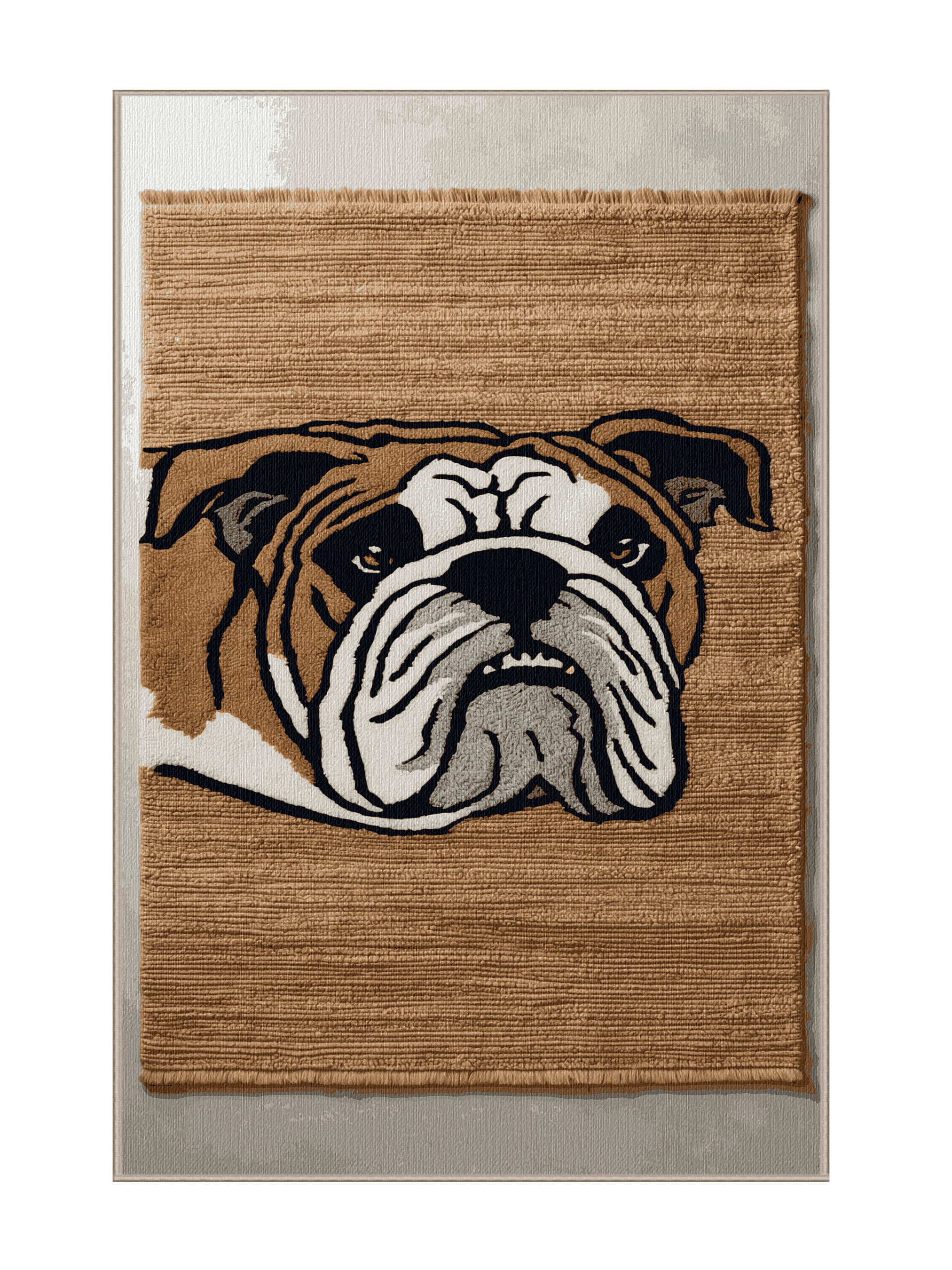 One Allium Way® Washable Bulldog Dogs Area Rug | Wayfair
