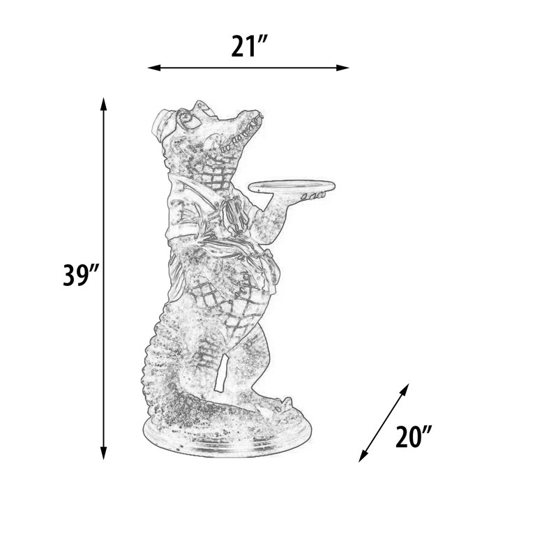 Bay Isle Home™ Doiron Crocodile Butler | Wayfair