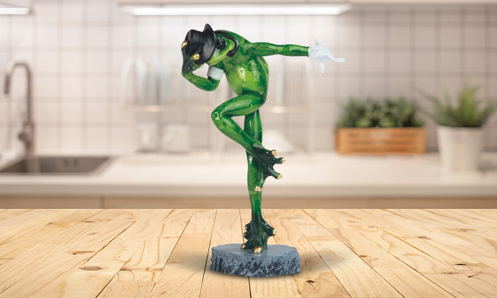 Trinx Michael Jackson Frog with Glove and Black Hat Figurine | Wayfair