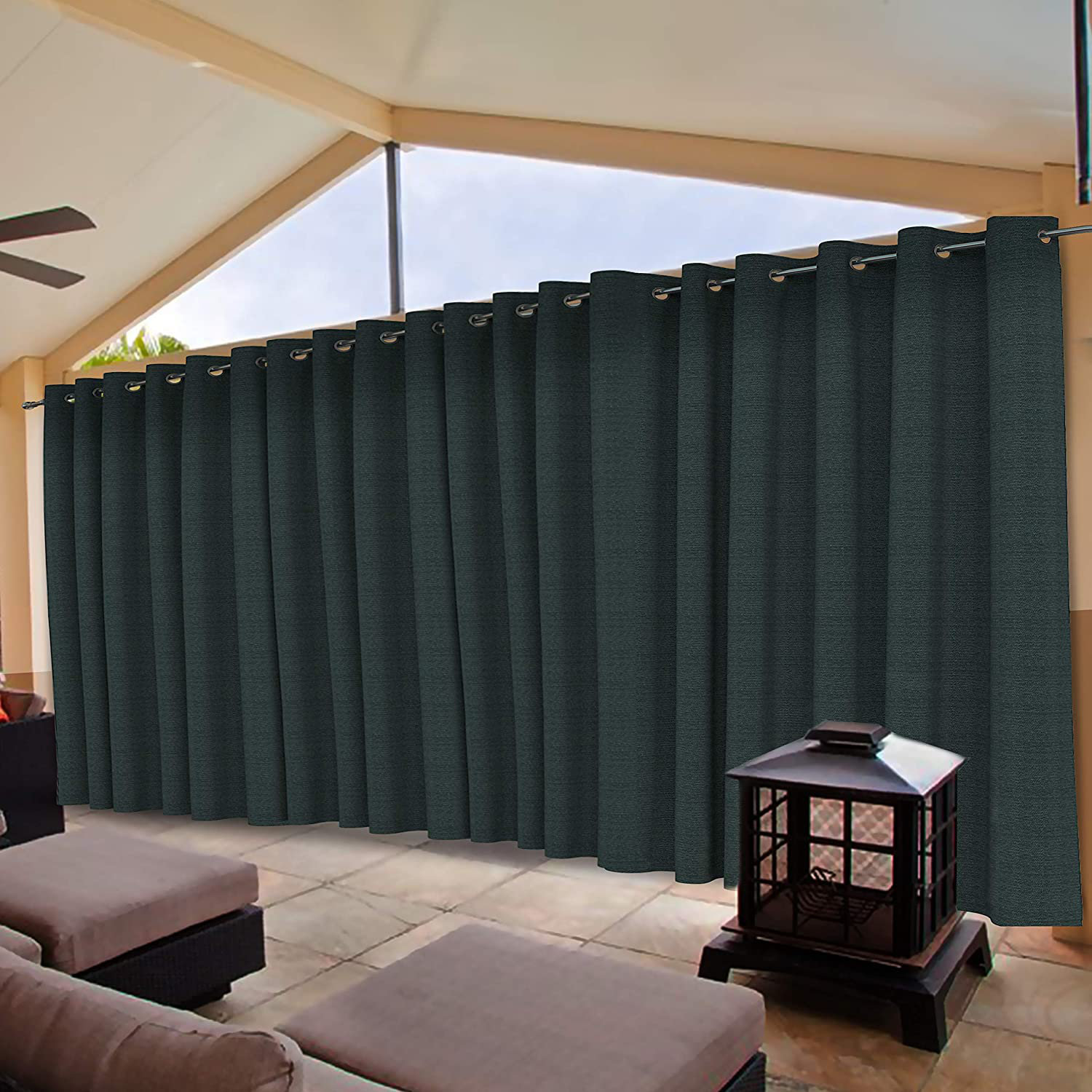 Covers & All Heavy Duty Patio Outdoor/Indoor Vinyl Curtain,Thick ...