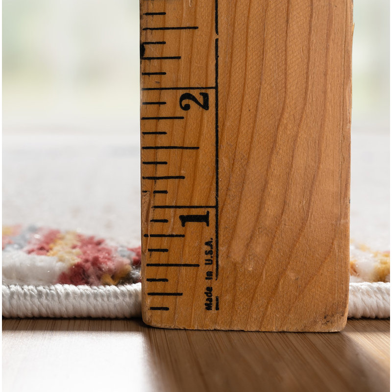 Gertmenian Amiens Dieppe Bohemian Ivory Indoor Area Rug with Fringe ...